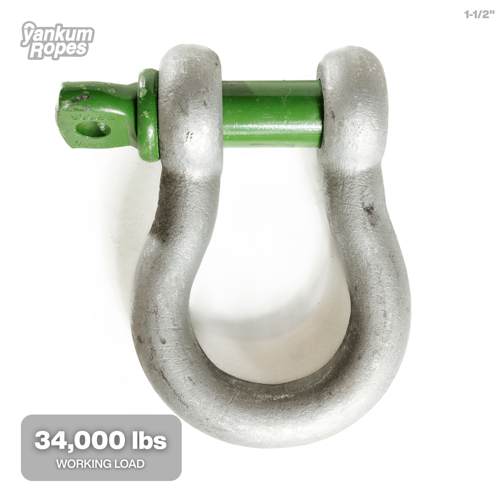 Green Pin Bow Shackle SC – Yankum Ropes