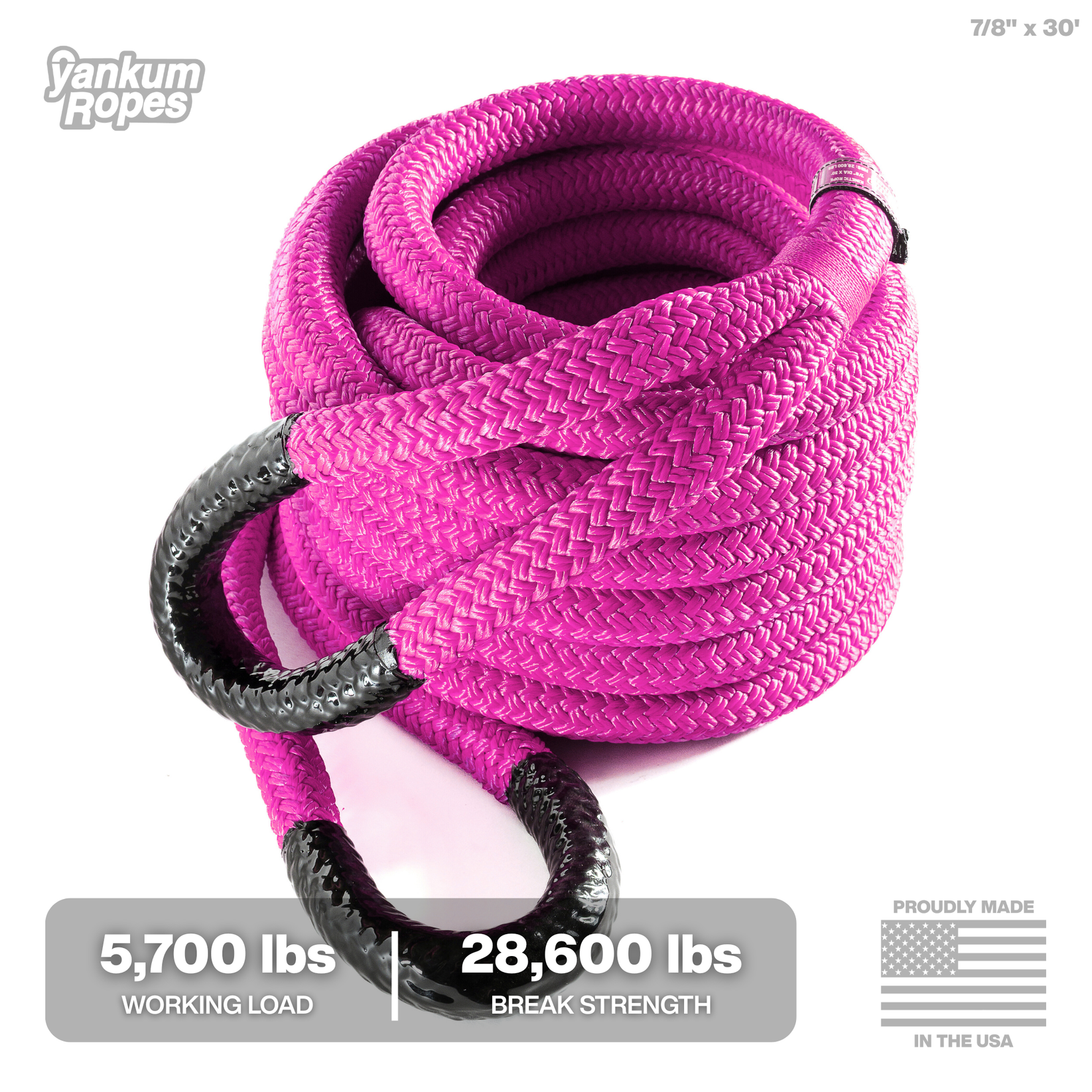 7/8" Kinetic Recovery Rope | Python | Yankum Ropes