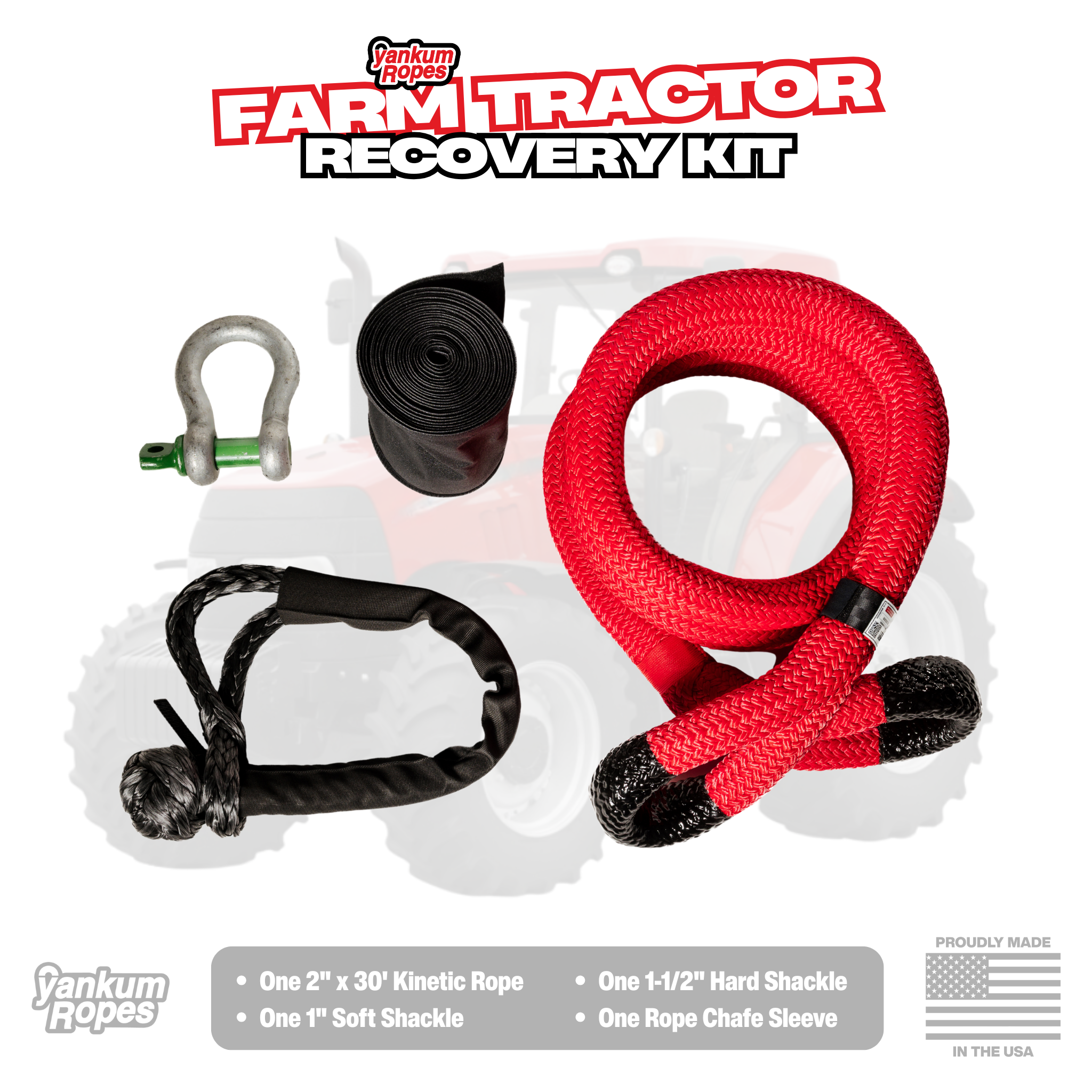 Farm / Heavy Equipment Recovery Kit | Yankum Ropes