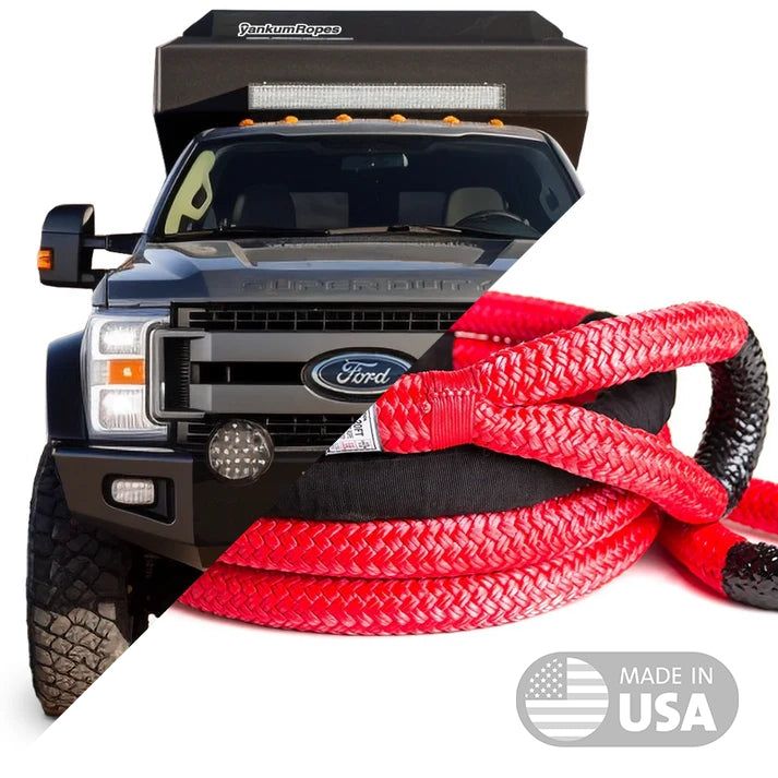 1 1/4" Kinetic Recovery Rope | Mamba | Yankum Ropes